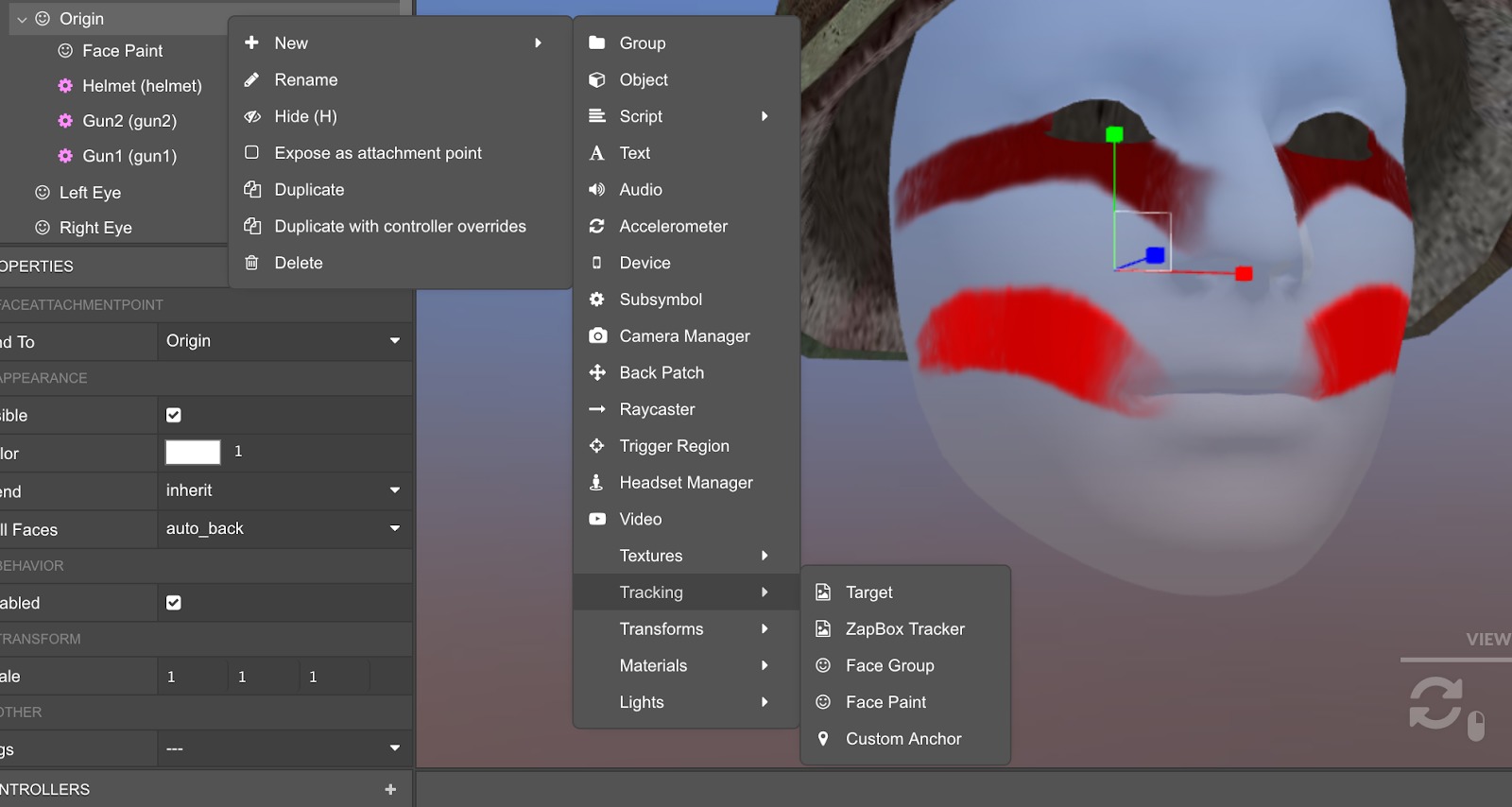 Zappar face tracking tutorial - Poplar Studio